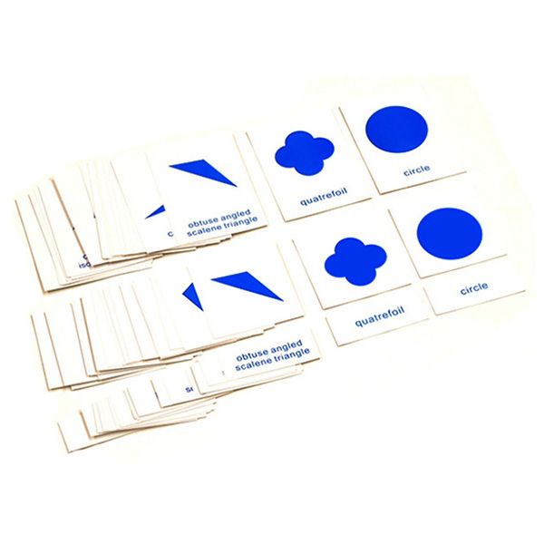 Nomenclature Cards PVC Plastic For Geometric Cabinet – Monte Lion