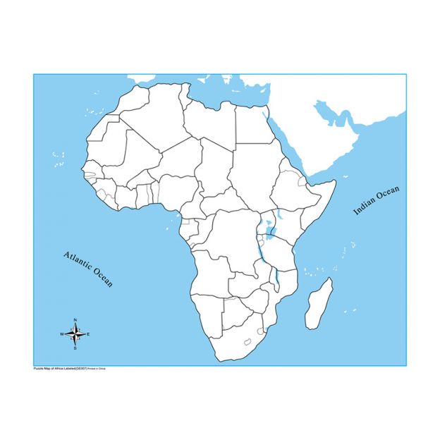 Unlabeled Africa Control Map - PP Plastic – Monte Lion
